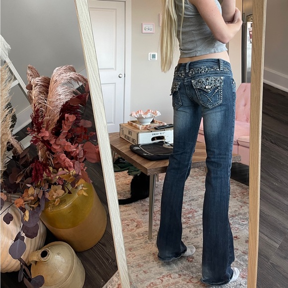 Vintage | Jeans | Y2k Low Rise Sparkle Butt Miss Me Jeans Boot Cut E ...